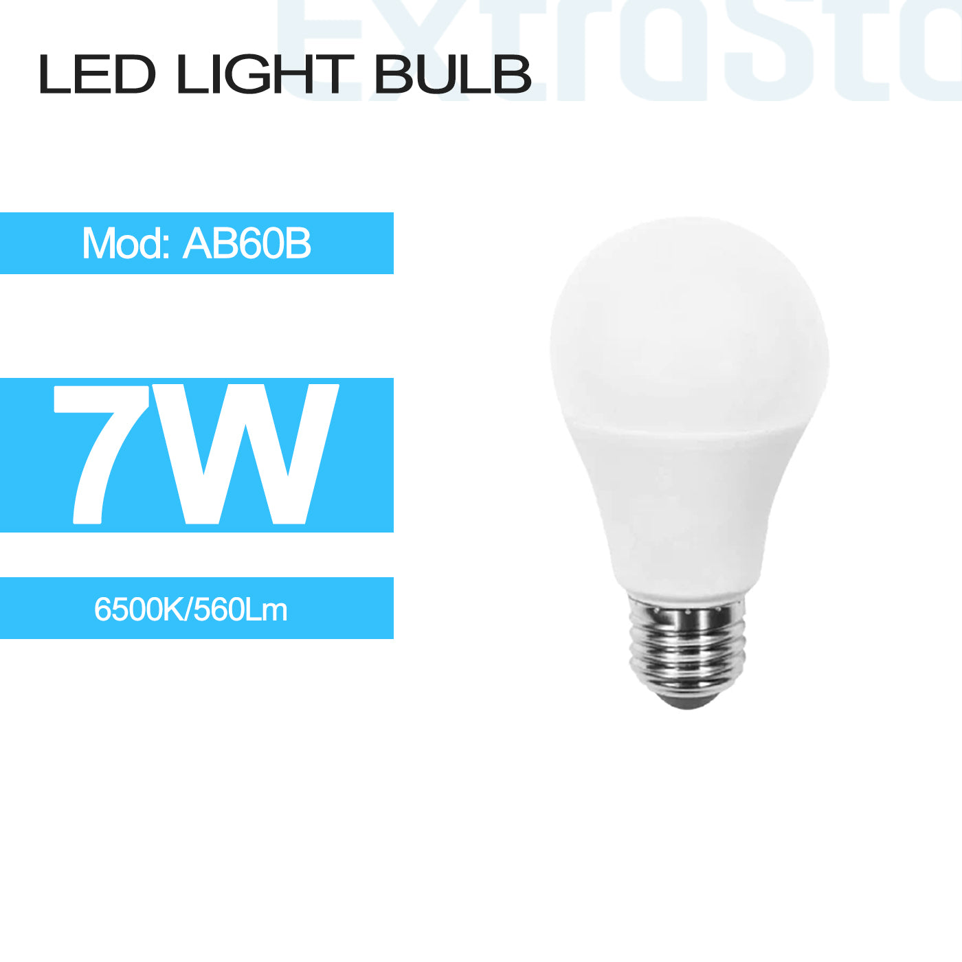 7W E27 LED Light bulb Daylight (AB60B) – Extrastar Electrical Limited